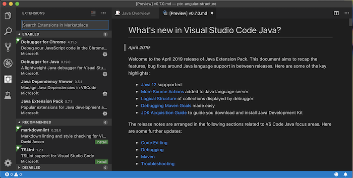 Visual Studio Code Install Pack Java Coreple